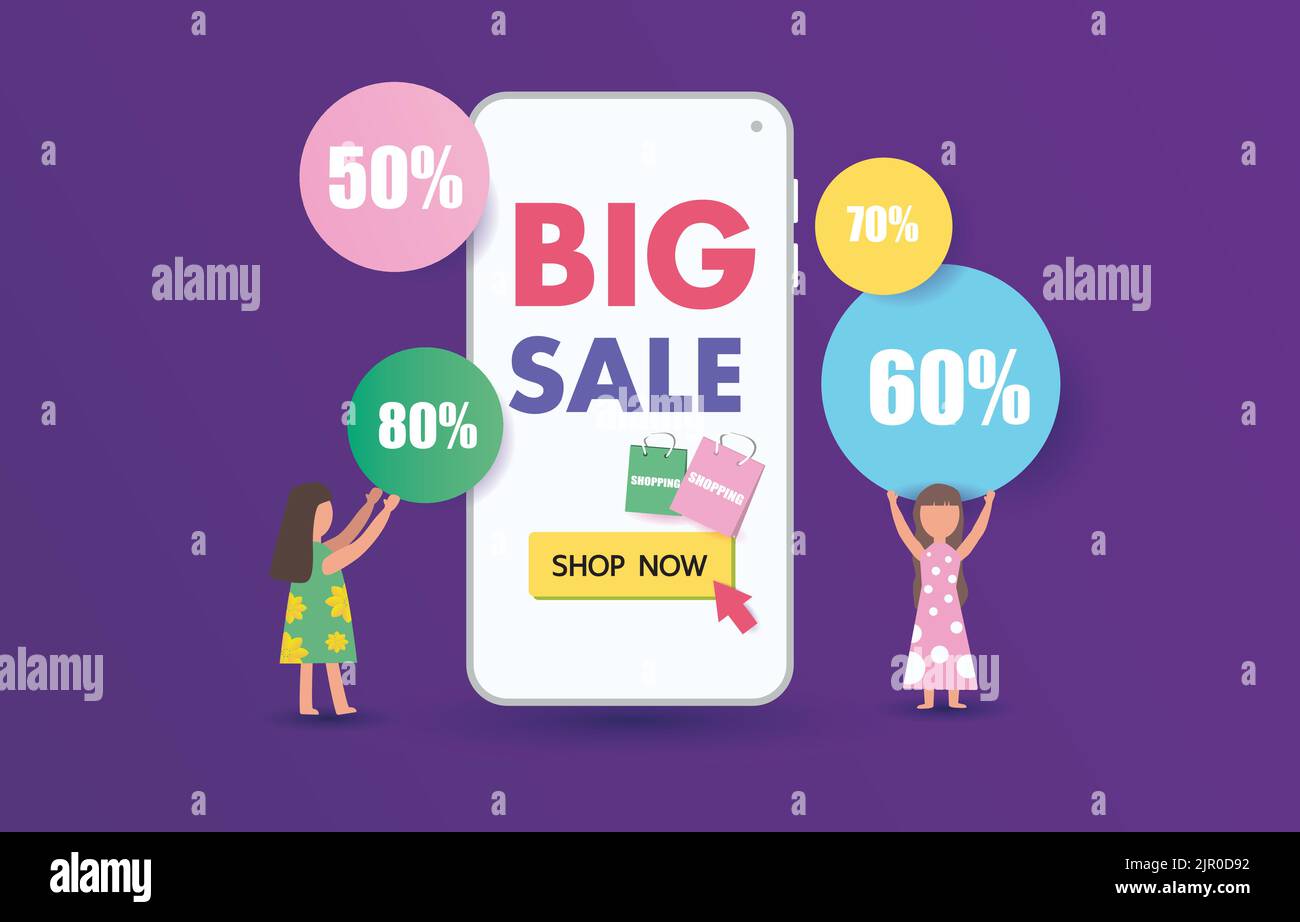 Poster discount banner Stock Vector Images - Alamy