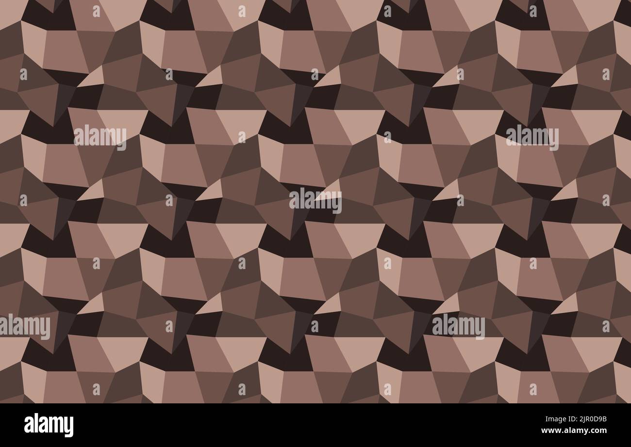 Brown Polygonal Mosaic geometric Background, Vector illustration, For ...