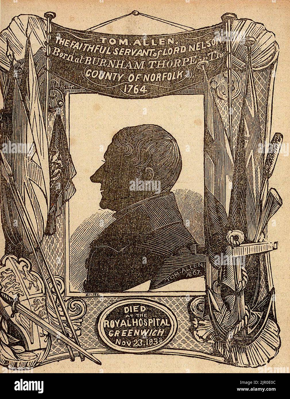 Tom Allen, The Faithful Servant of Lord Nelson. Born at Burnham Thorpe ...