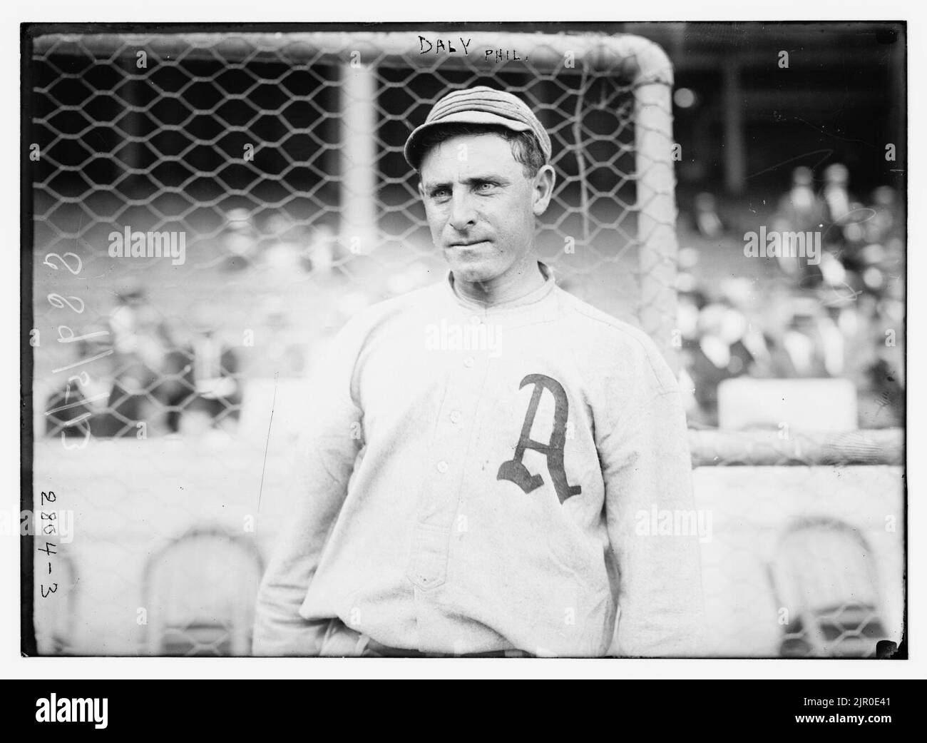 Tom Daley, Philadelphia AL, at Polo Grounds, NY (baseball Stock Photo ...
