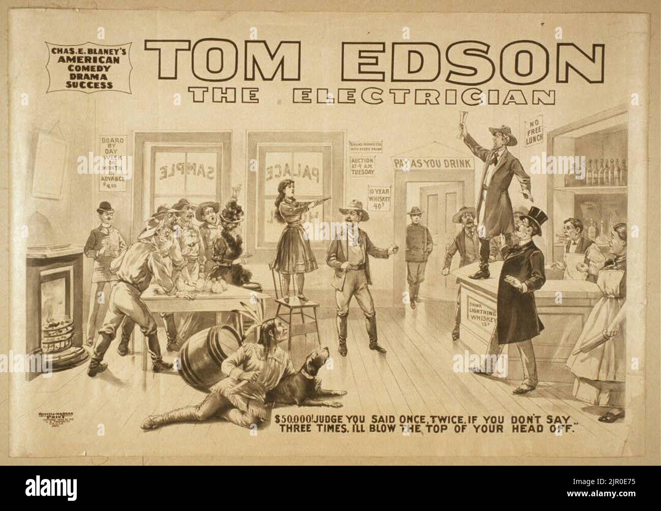Tom Edson, The electrician Chas. E. Blaney's American comedy drama ...