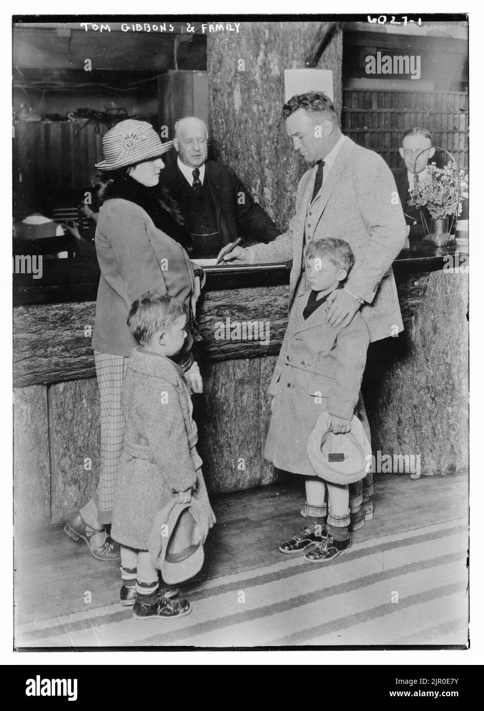 Tom Gibbons and family Stock Photo - Alamy
