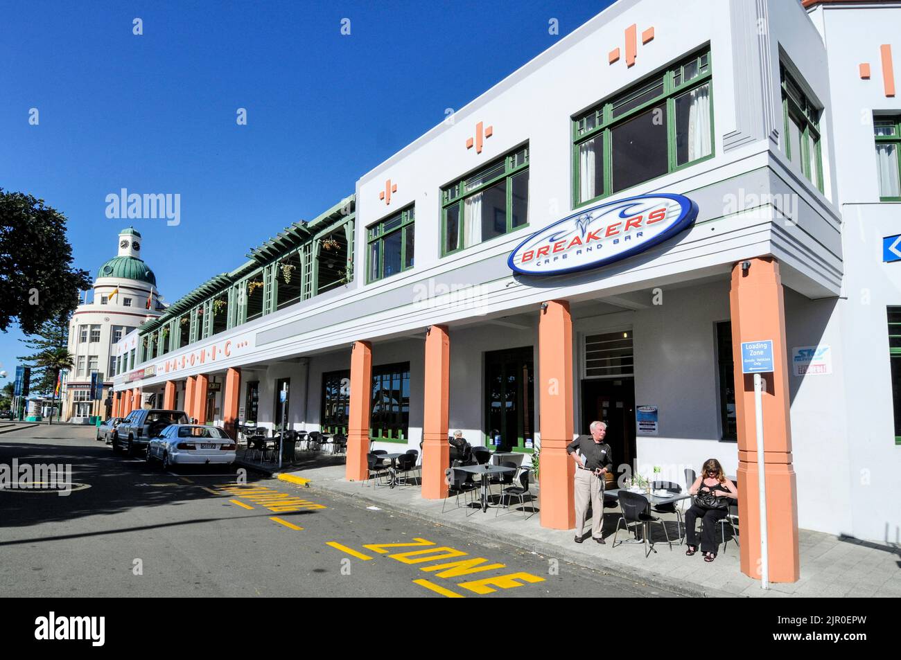 The Dome, Napier's landmark and the Masonic Hotel on Emerson Street in ...