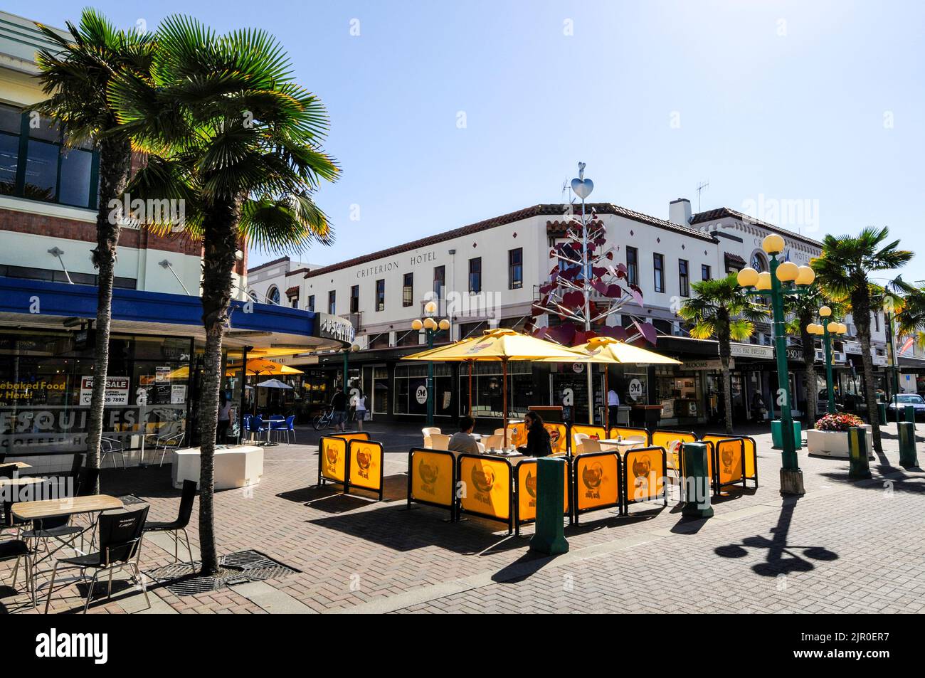 One of Napier's attractive shopping streets, is Emerson Street in ...