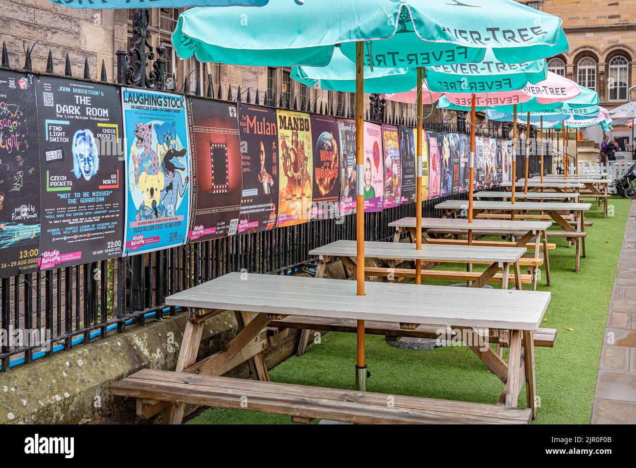 Posters advertising events at the Edinburgh Fringe Festival, Edinburgh ...