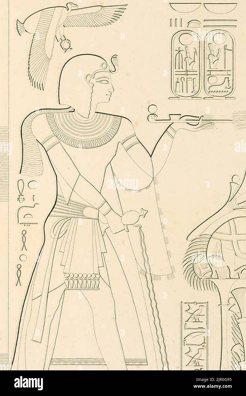 Tomb KV1 Ramesses VII Lepsius Stock Photo - Alamy