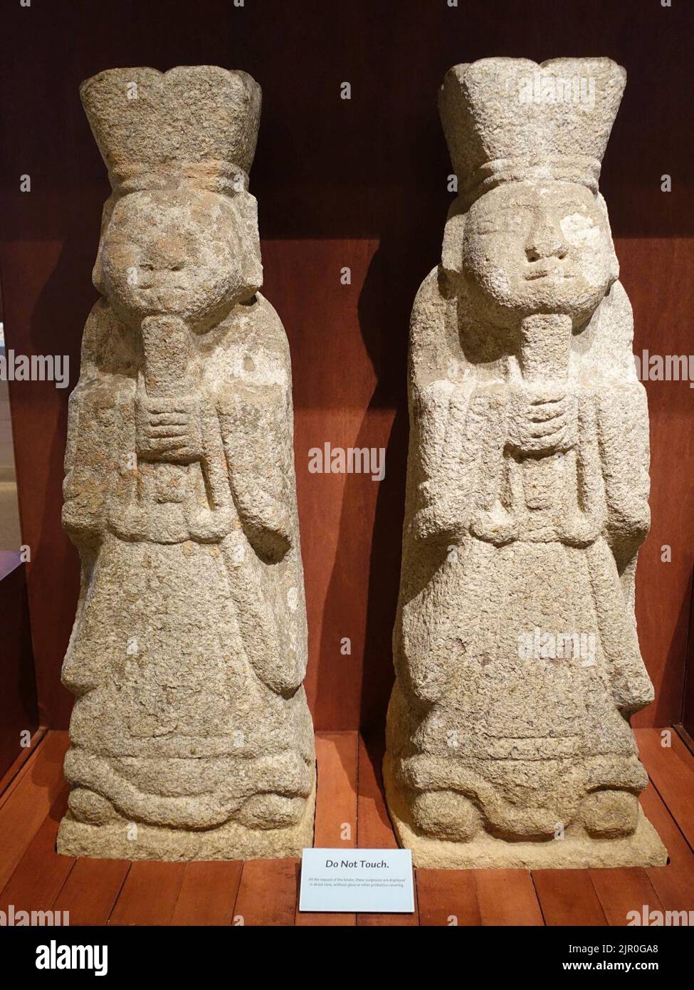Tomb guardians (muninseok), Korea, Gyeonggi province, Joseon, 19th ...
