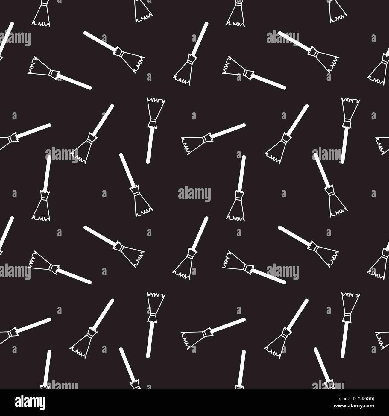 Halloween decorations concept. Seamless pattern with white icons ...