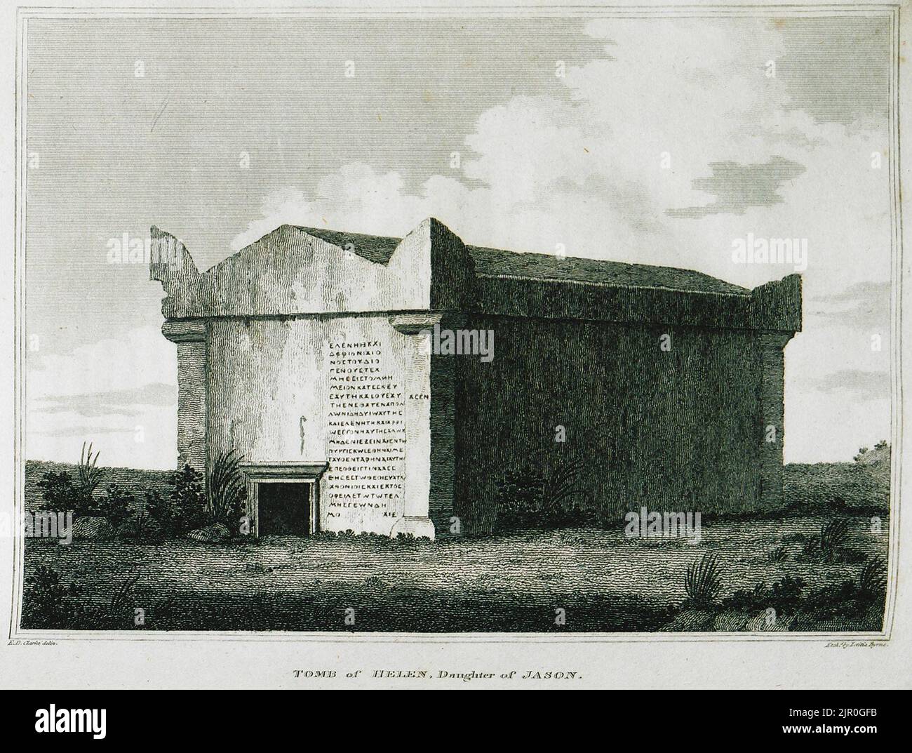 Tomb of Helen, Daughter of Jason - Clarke Edward Daniel - 1824 Stock ...