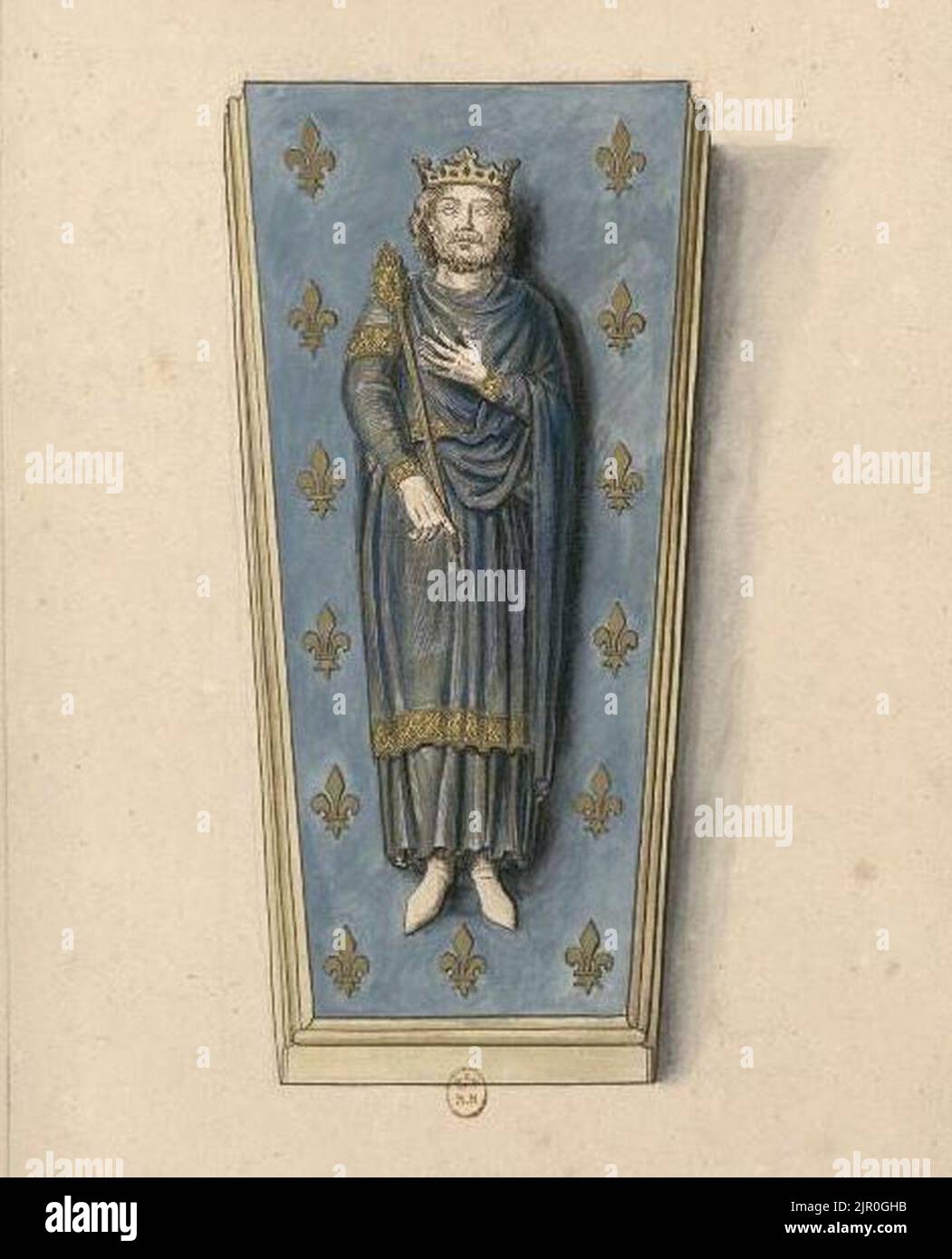 Tomb of Louis VII of France Stock Photo - Alamy