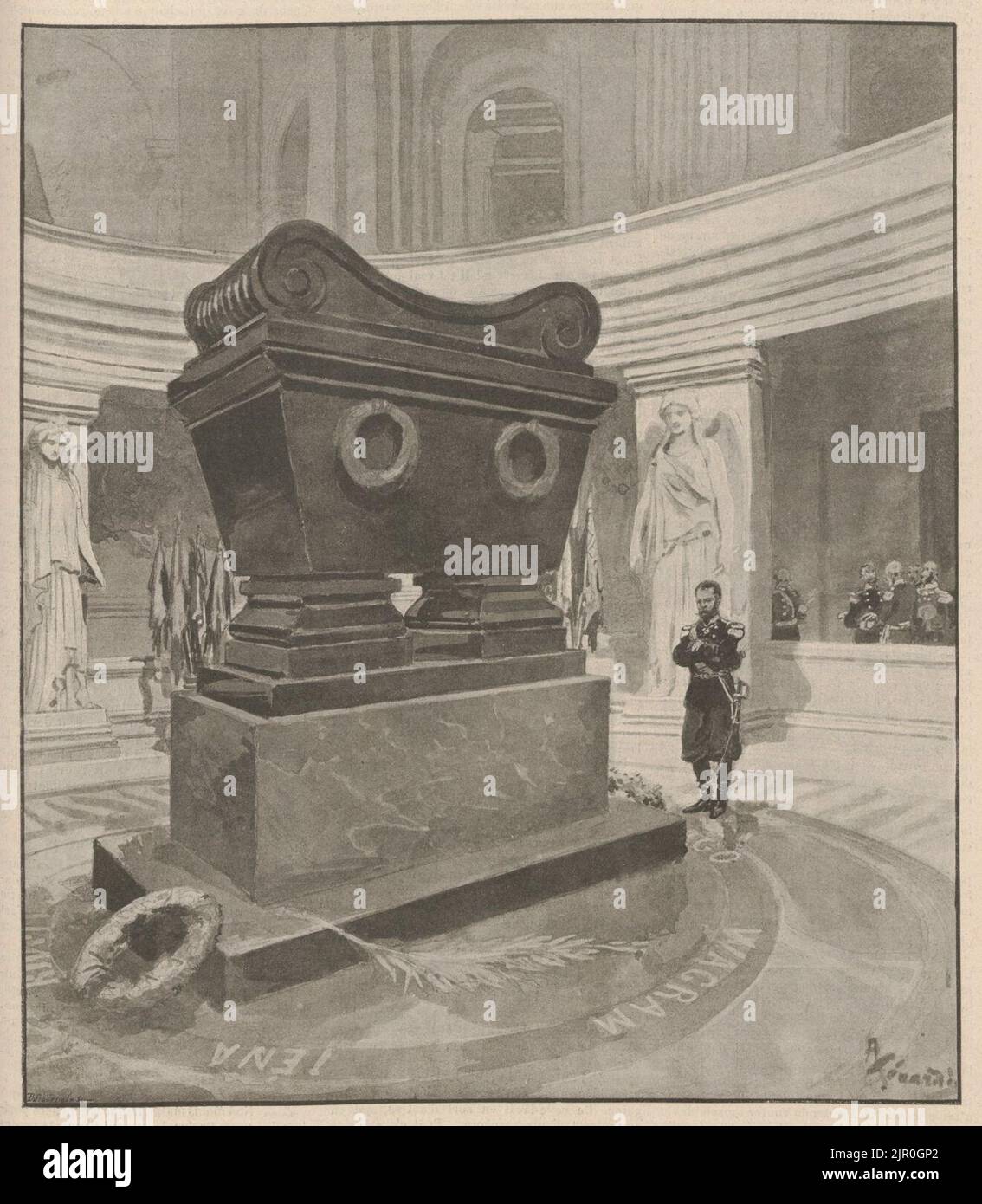 Tomb of Napoleon by Auguste Gérardin 1896 Stock Photo - Alamy