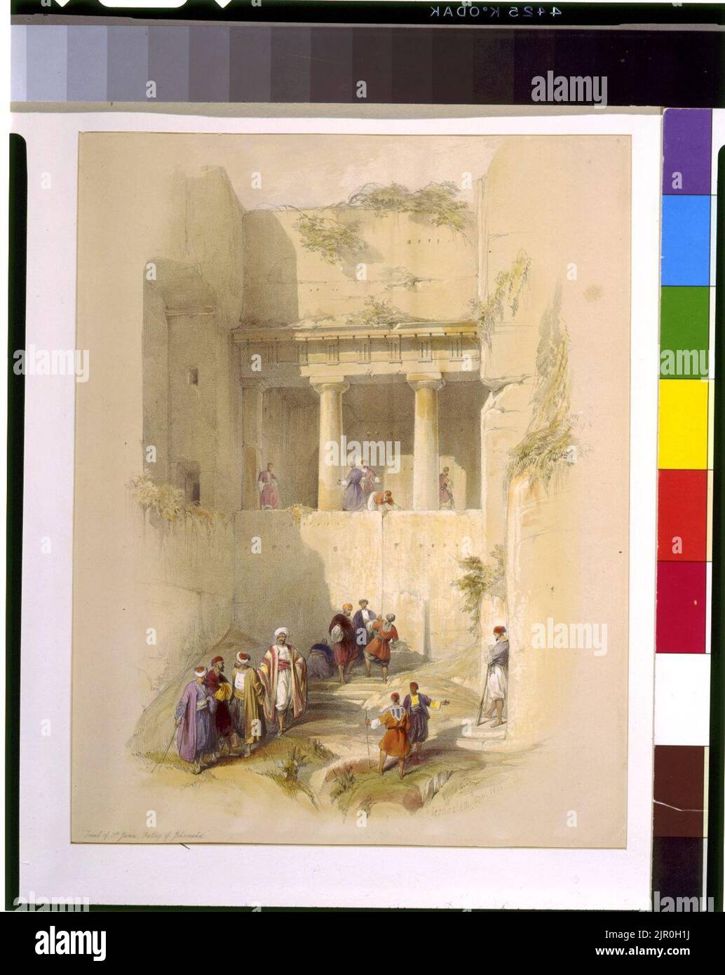 Tomb of St. James, Valley of Jehosaphat-Jerusalem April 1839 Stock ...