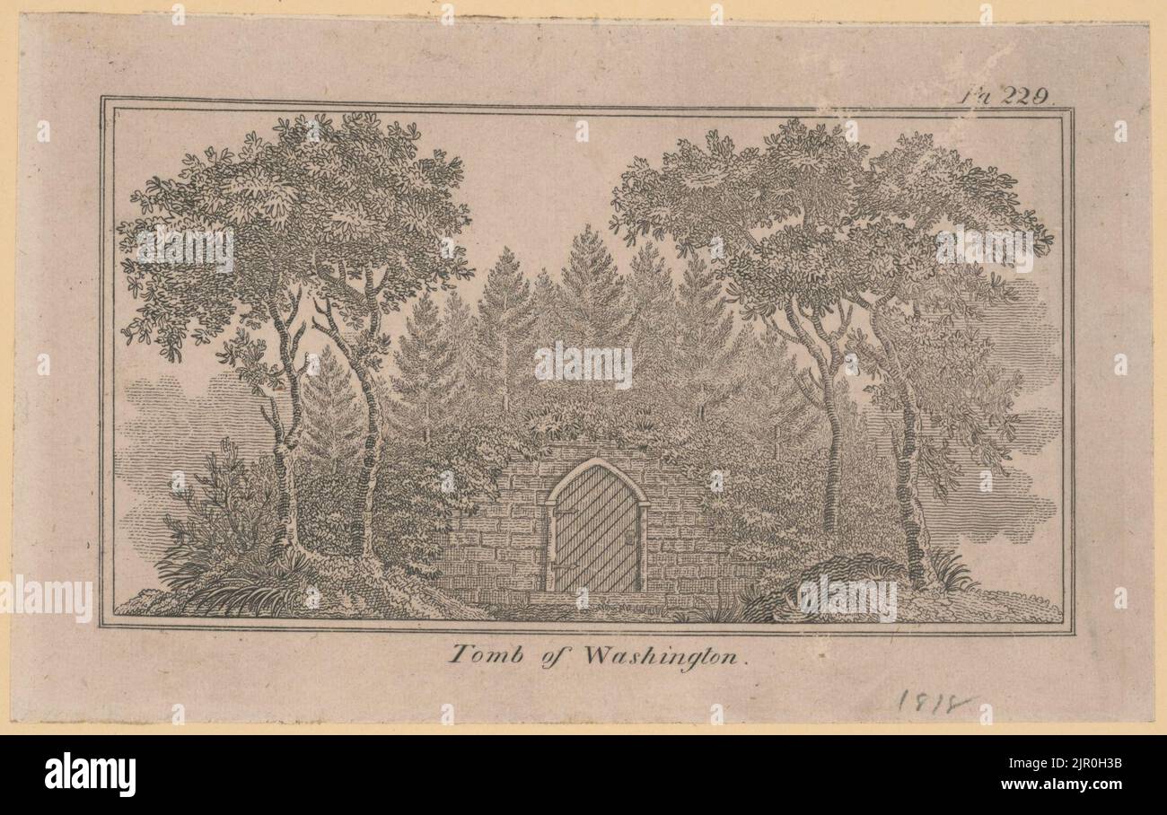Tomb of Washington (1818 Stock Photo - Alamy