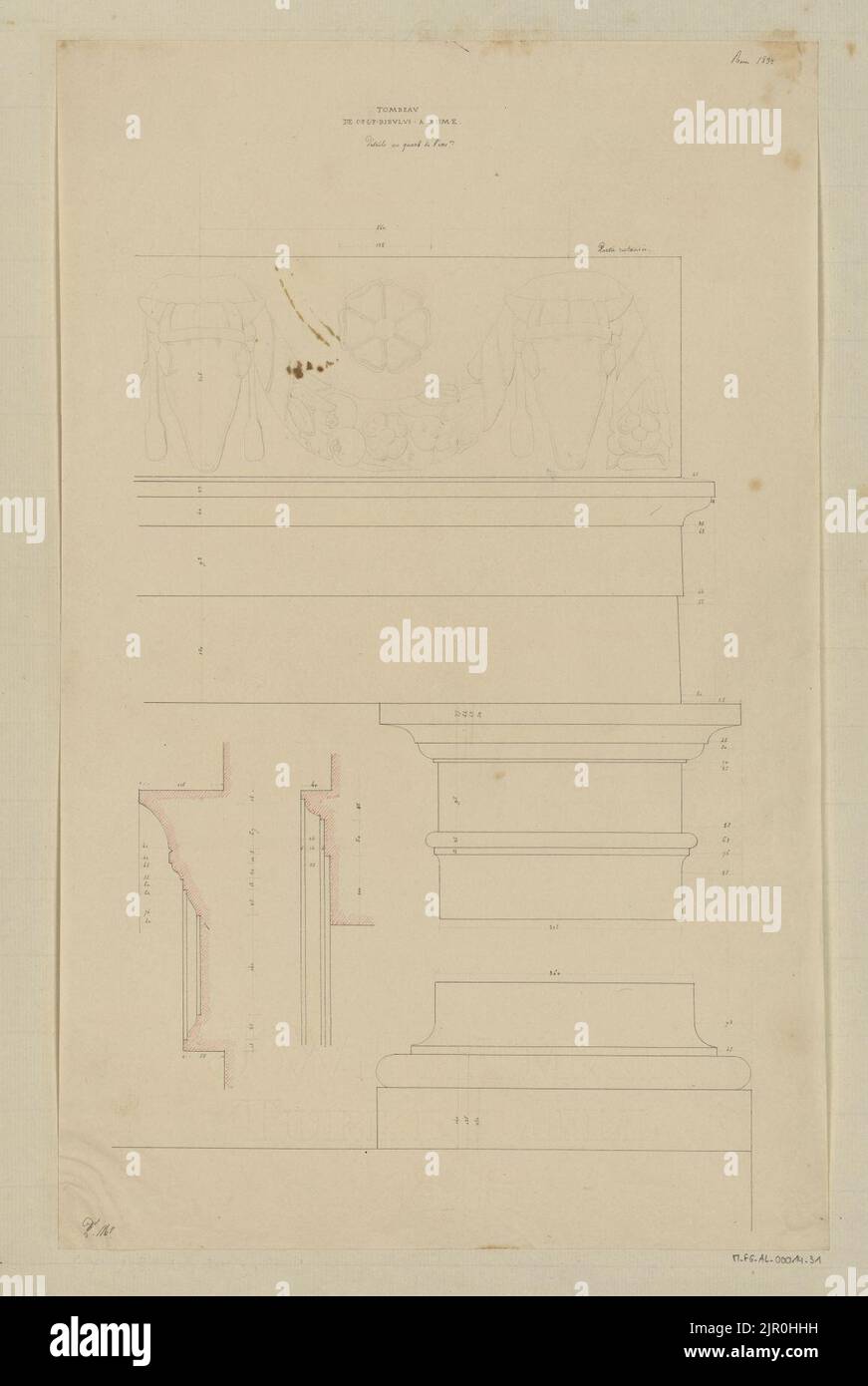 Tombeau de C. P. L. F. Bibulus à Rome M-FG-AL-00014-31 Stock Photo - Alamy