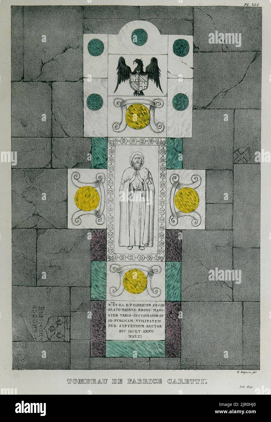 Tombeau de Fabrice Caretti - Rottiers Bernard Eugène Antoine - 1828 ...