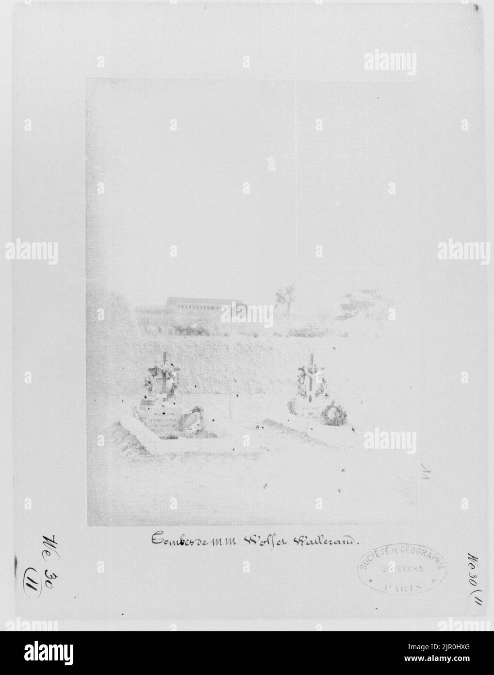 Tombes de M. Wolf et Wallerand Stock Photo - Alamy