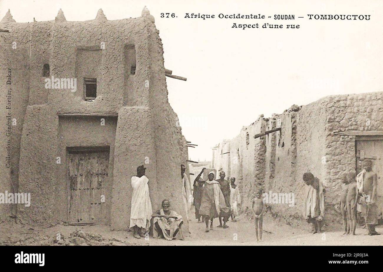 Tombouctou-Aspect d'une rue (AOF Stock Photo - Alamy