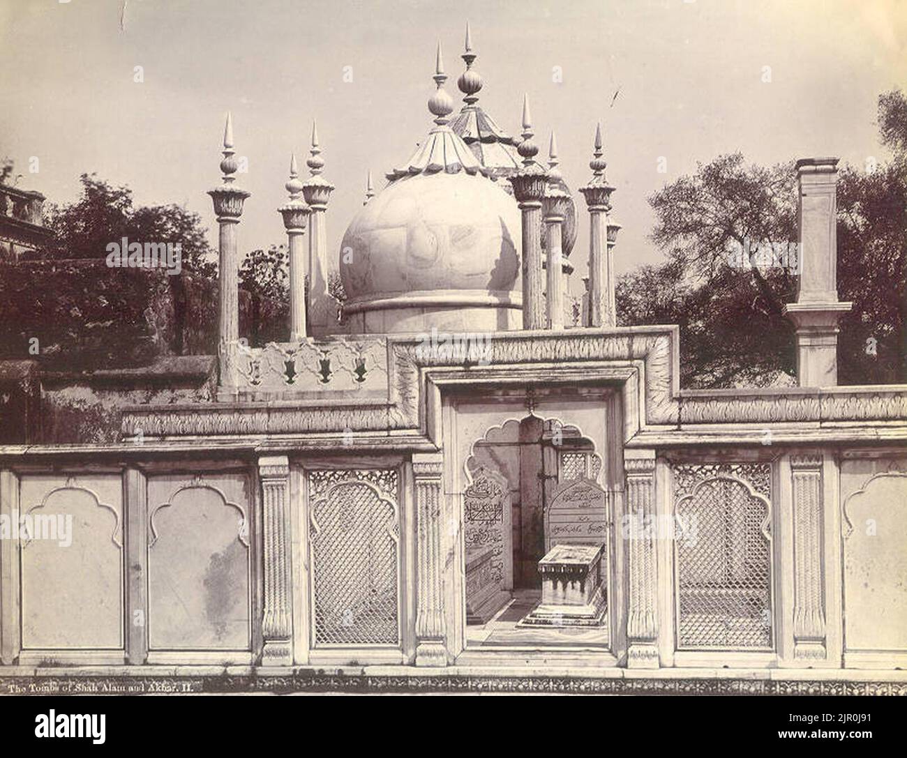Tombs of Shah Alam and Akbar II, c1890s Stock Photo - Alamy