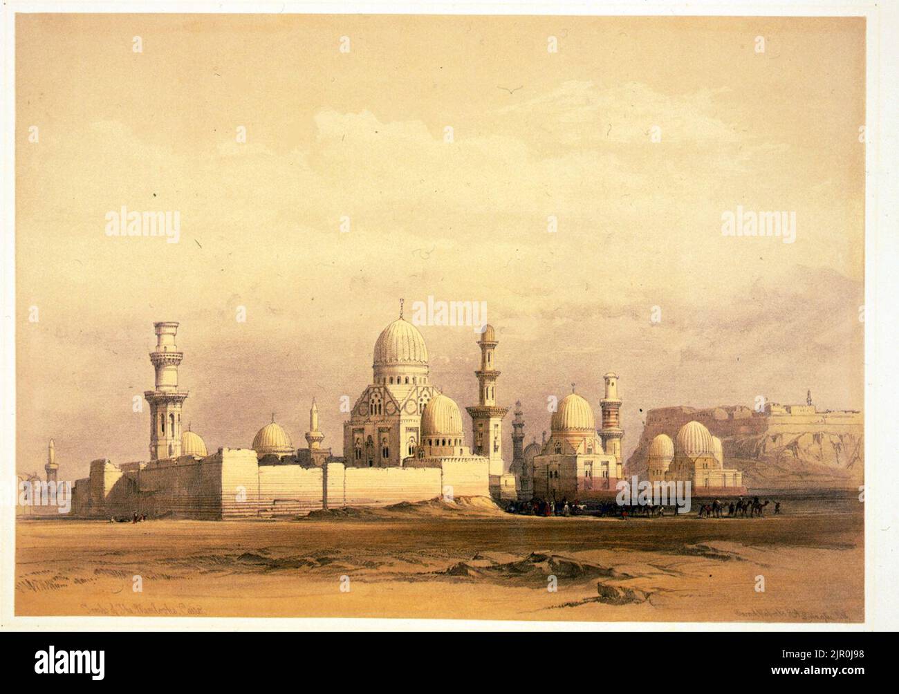 Tombs of the Memlooks, Cairo-David Roberts Stock Photo - Alamy
