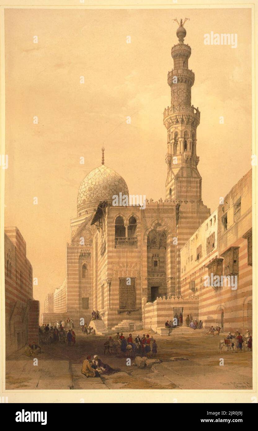 Tombs of the Caliphs in Cairo-David Roberts Stock Photo - Alamy