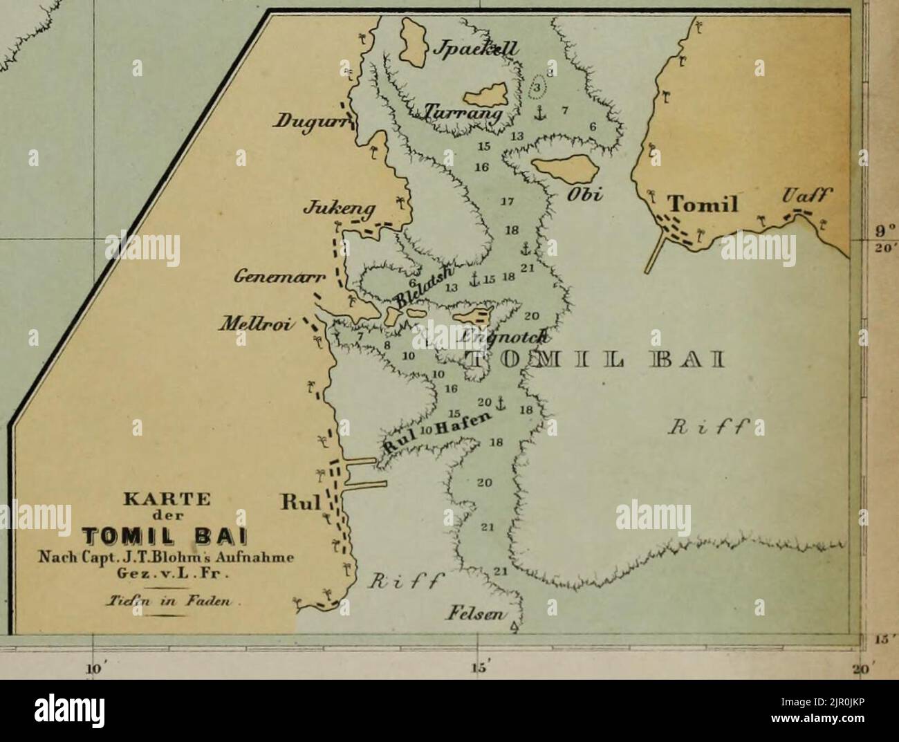 Tomil Bai detail, from- Journal des Museum Godeffroy Stock Photo - Alamy