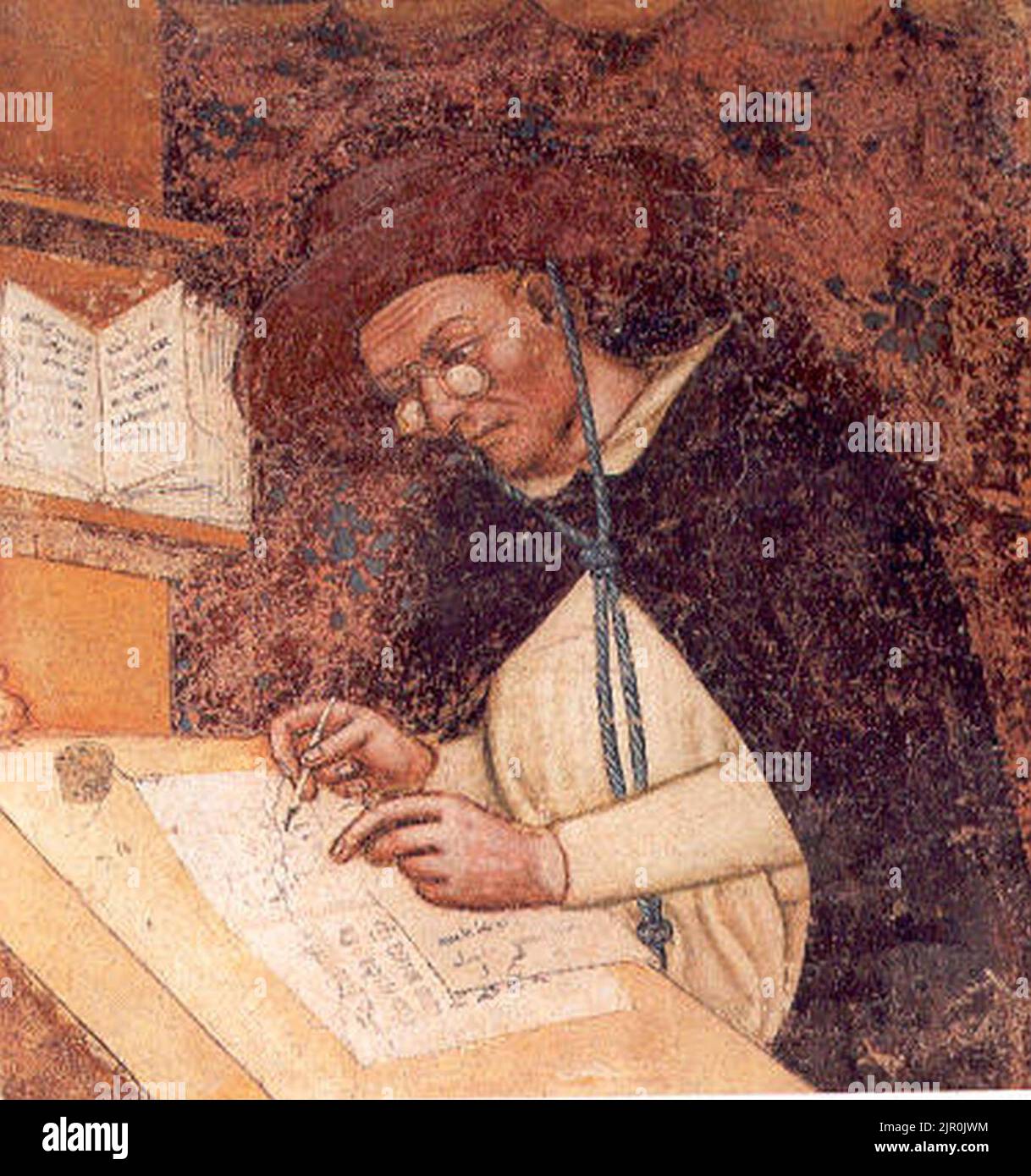 Tommaso da modena, ritratti di domenicani (Ugo di Provenza) 1352 150cm ...