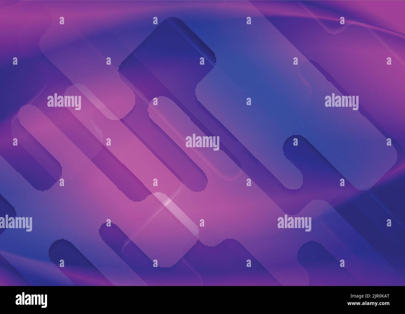 Blue and ultraviolet wavy geometric abstract background. Vector concept ...