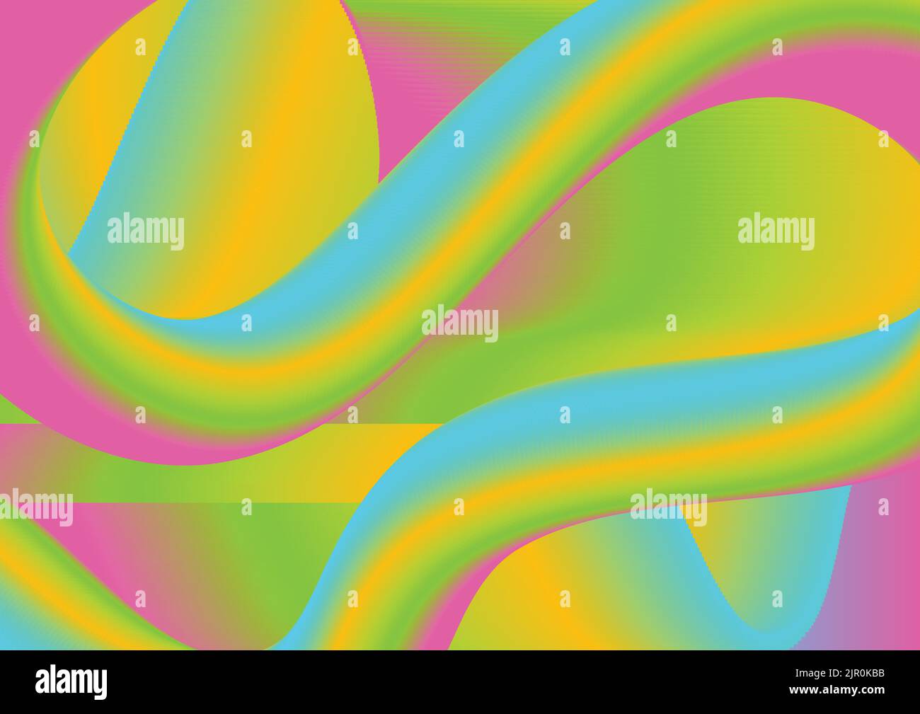 Colorful abstract gradient 3d liquid waves background. Vibrant flowing ...