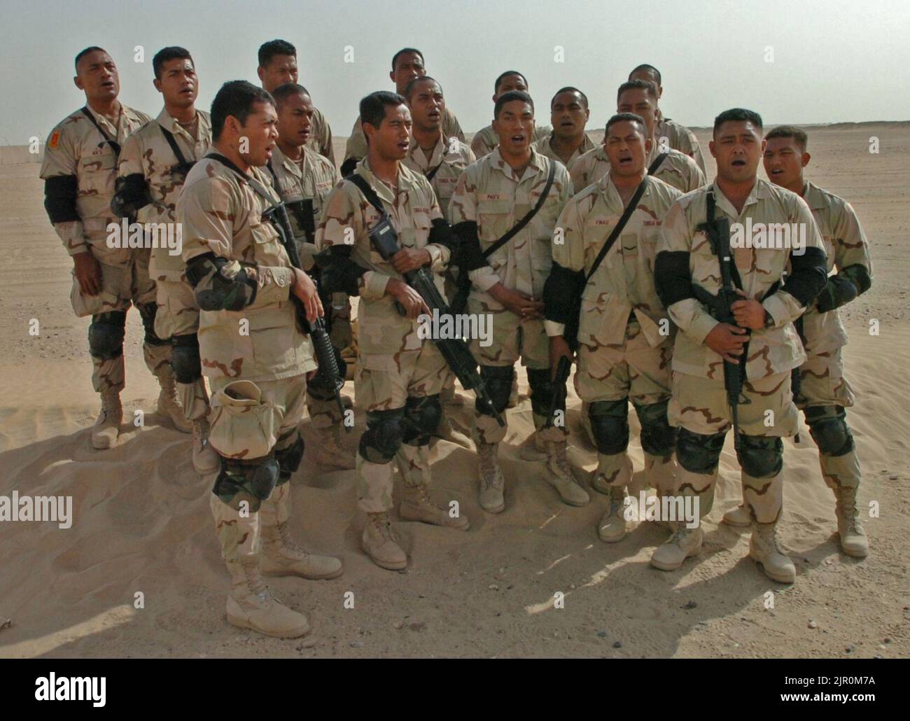Tongan Marines train and sing 57178 Stock Photo - Alamy
