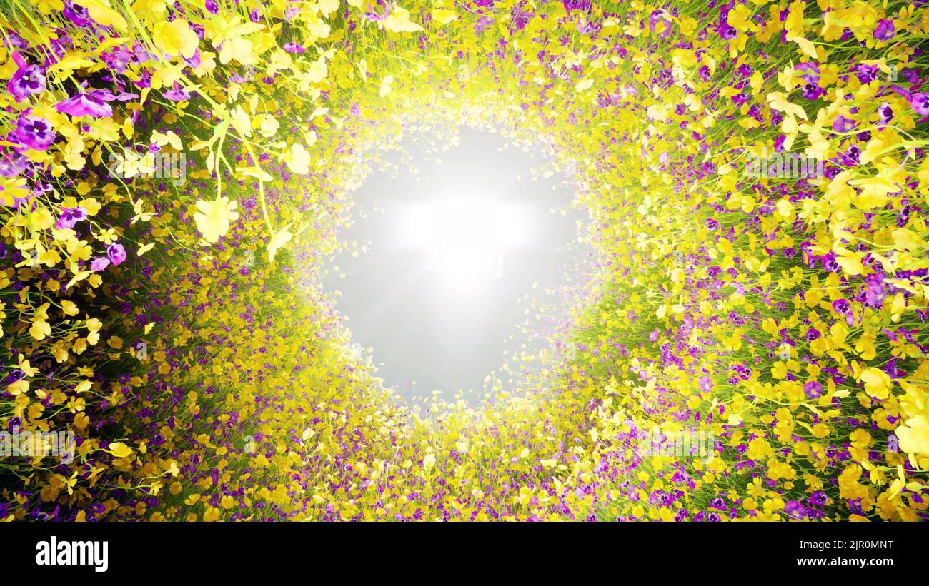 Blossom Flower tunnel Nature spring season Beauty flora fantasy ...