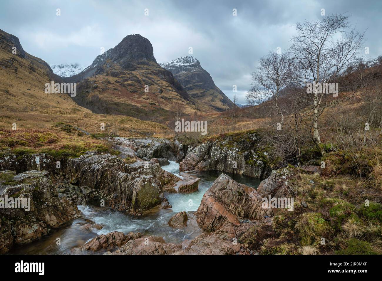 Beautiful landscape image of vibrant River Coe flowing beneath ...
