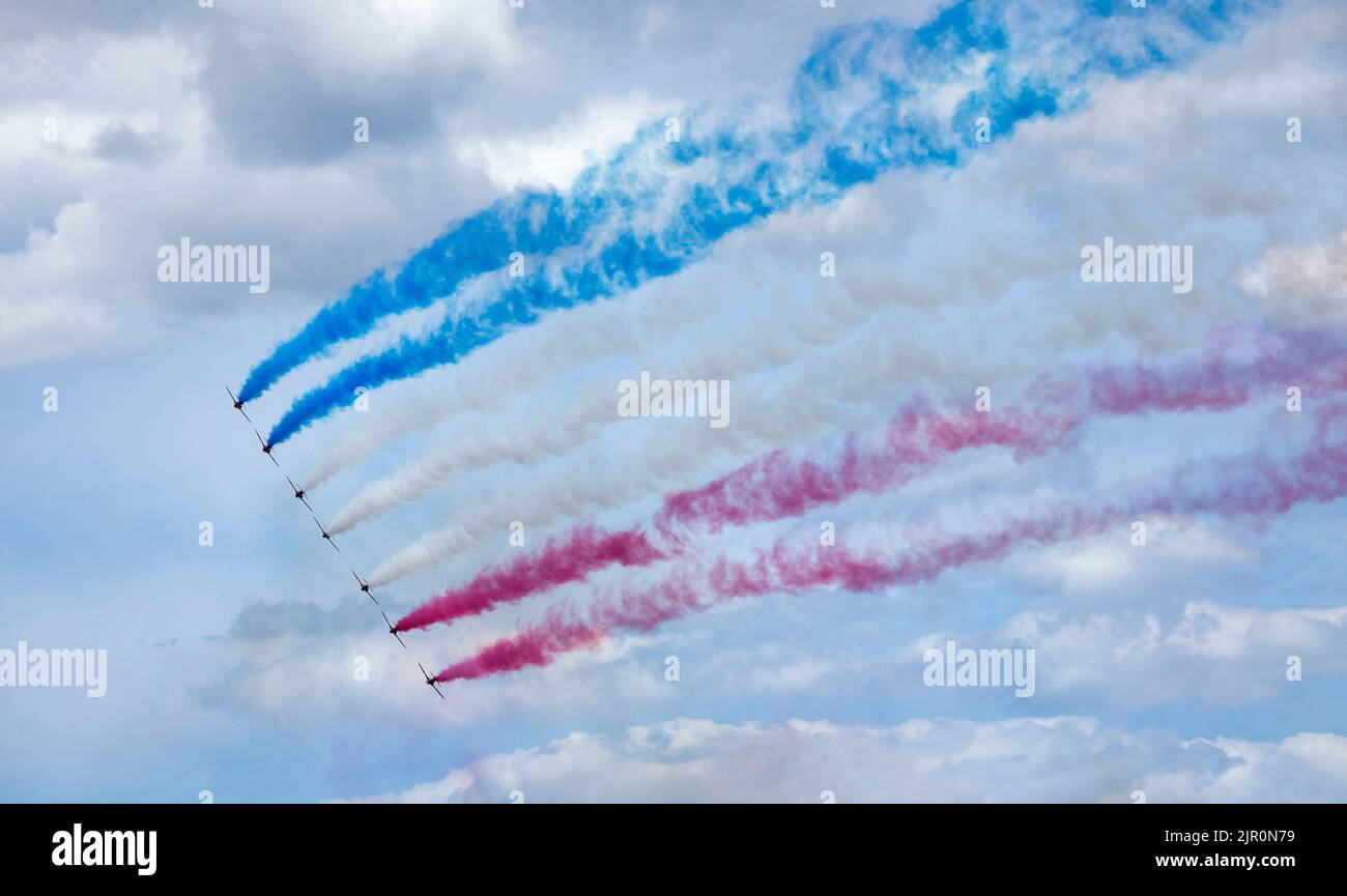 The Red Arrows is the display team of the Royal Air Force that put on ...