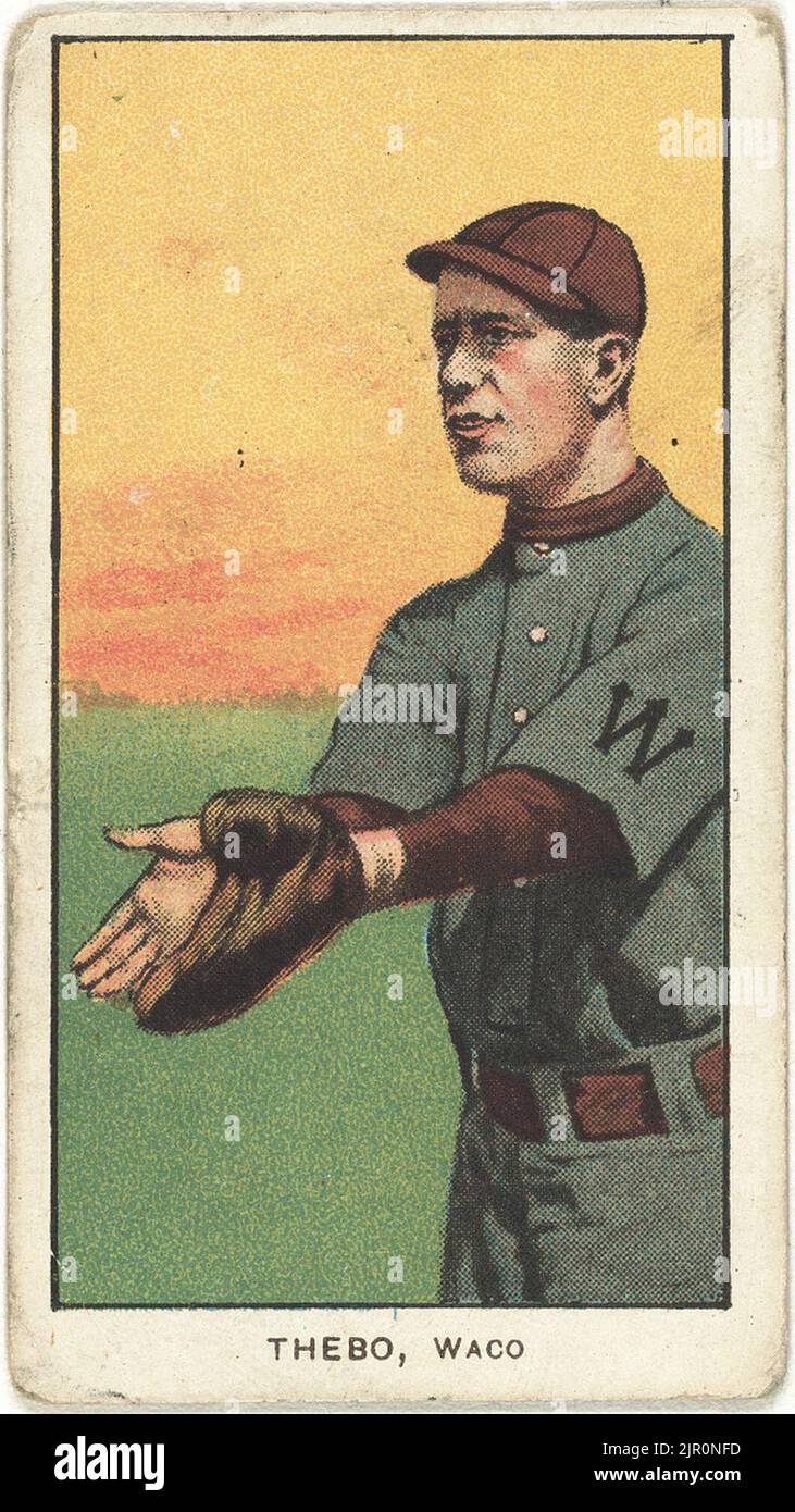 Tony Thebo, Waco Team, baseball card portrait Stock Photo - Alamy