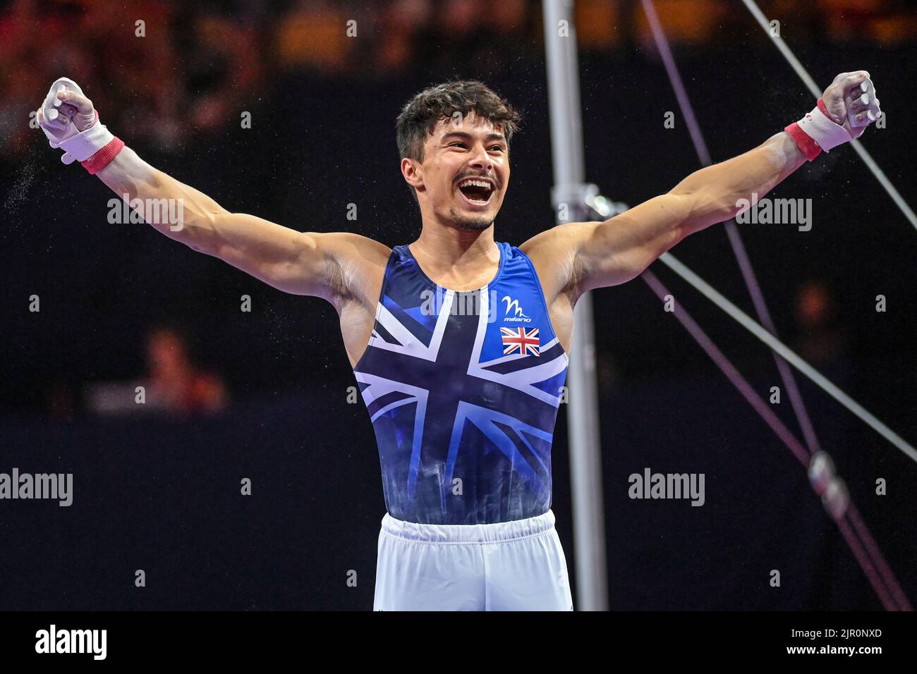 Jake Jarman (Great Britain), horizontal bar rotation. European ...