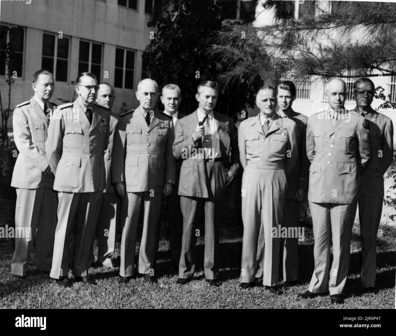 Top officials of the National Military Establishment meet with James ...