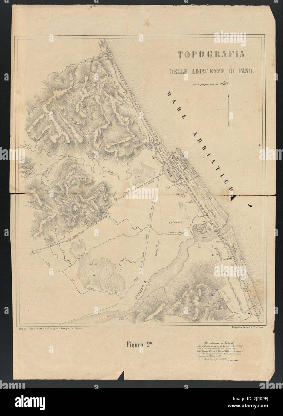 Topografia delle adiacenze di Fano Stock Photo - Alamy