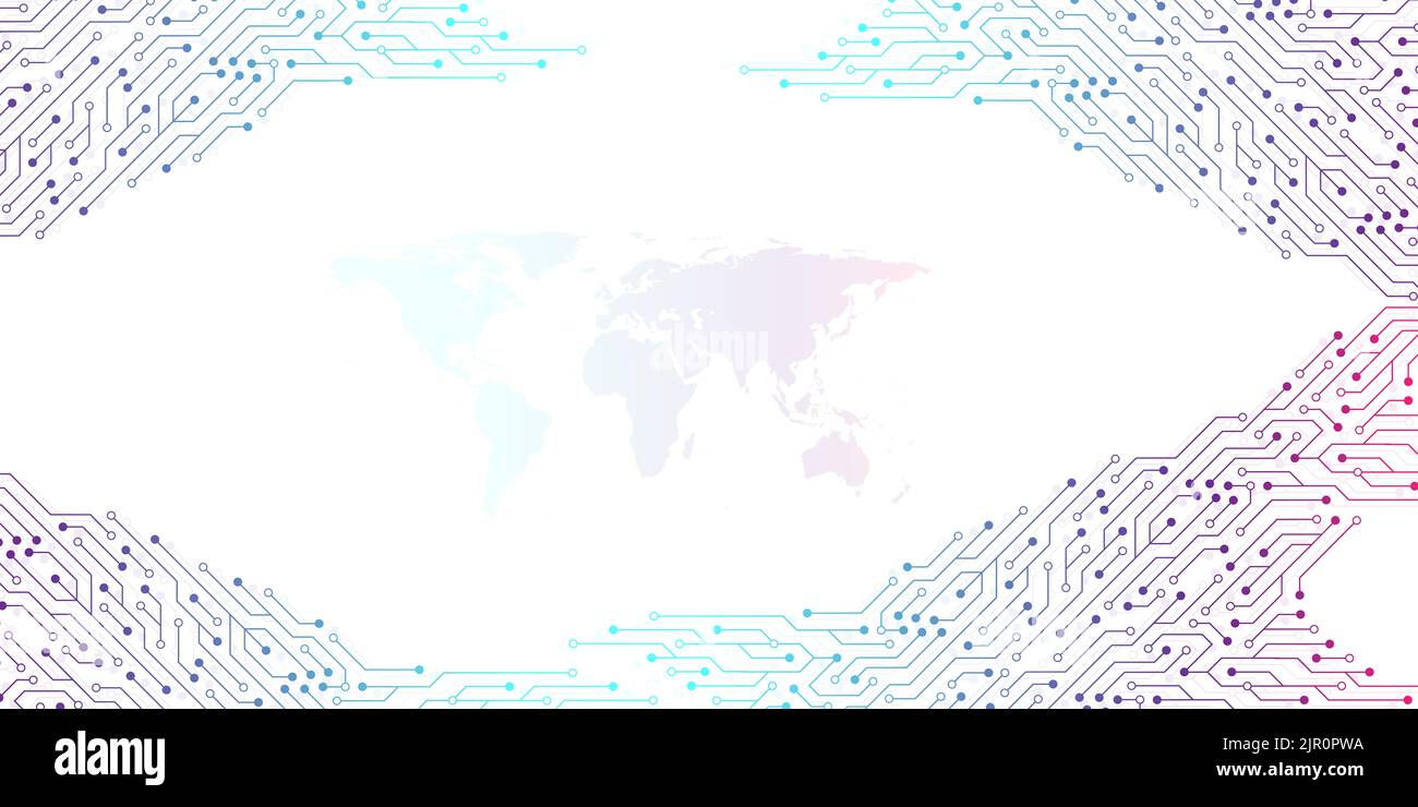 Computer motherboard background with circuit board electronic elements ...