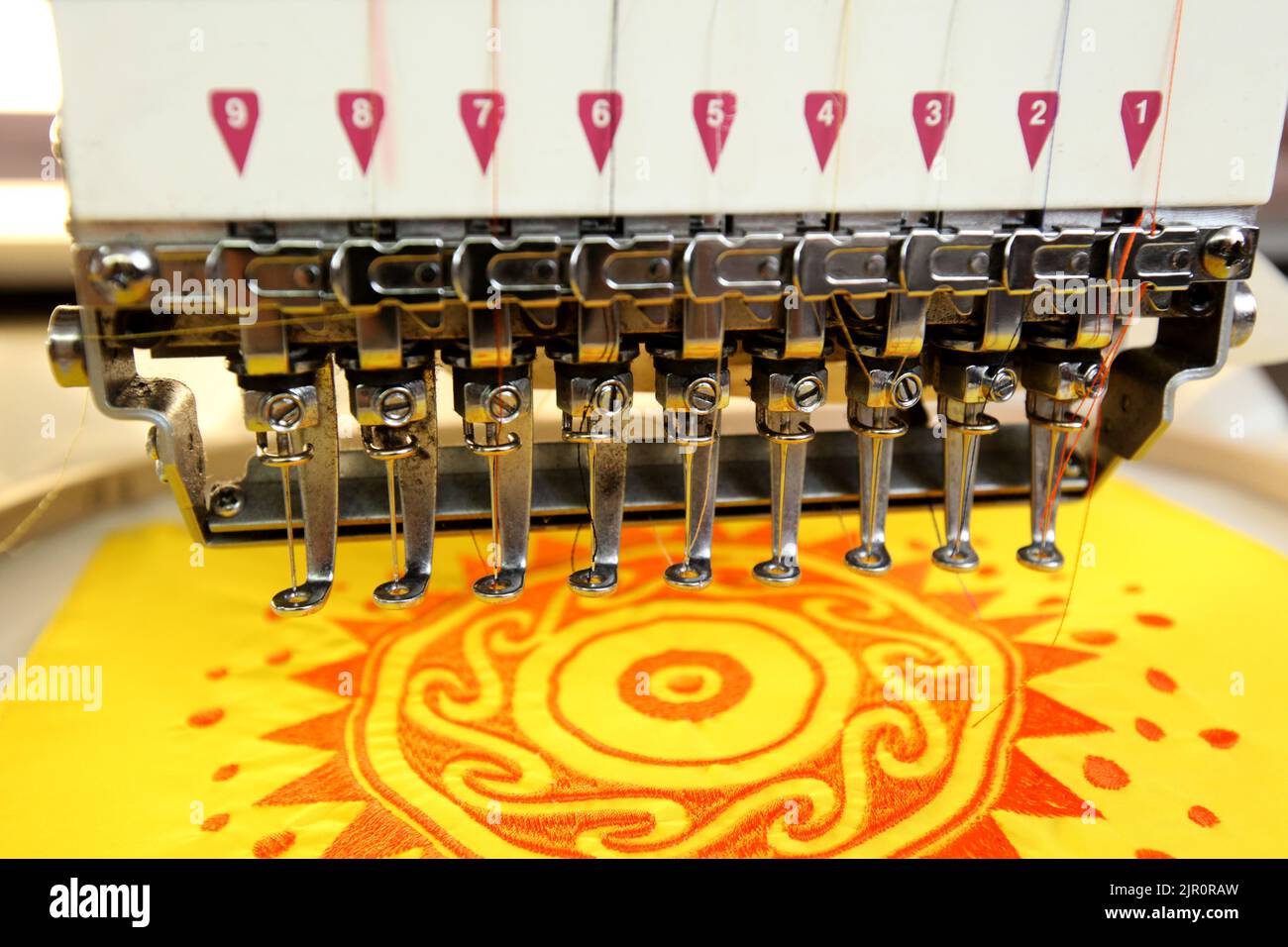 High technology automatic sewing machine control by computer ...