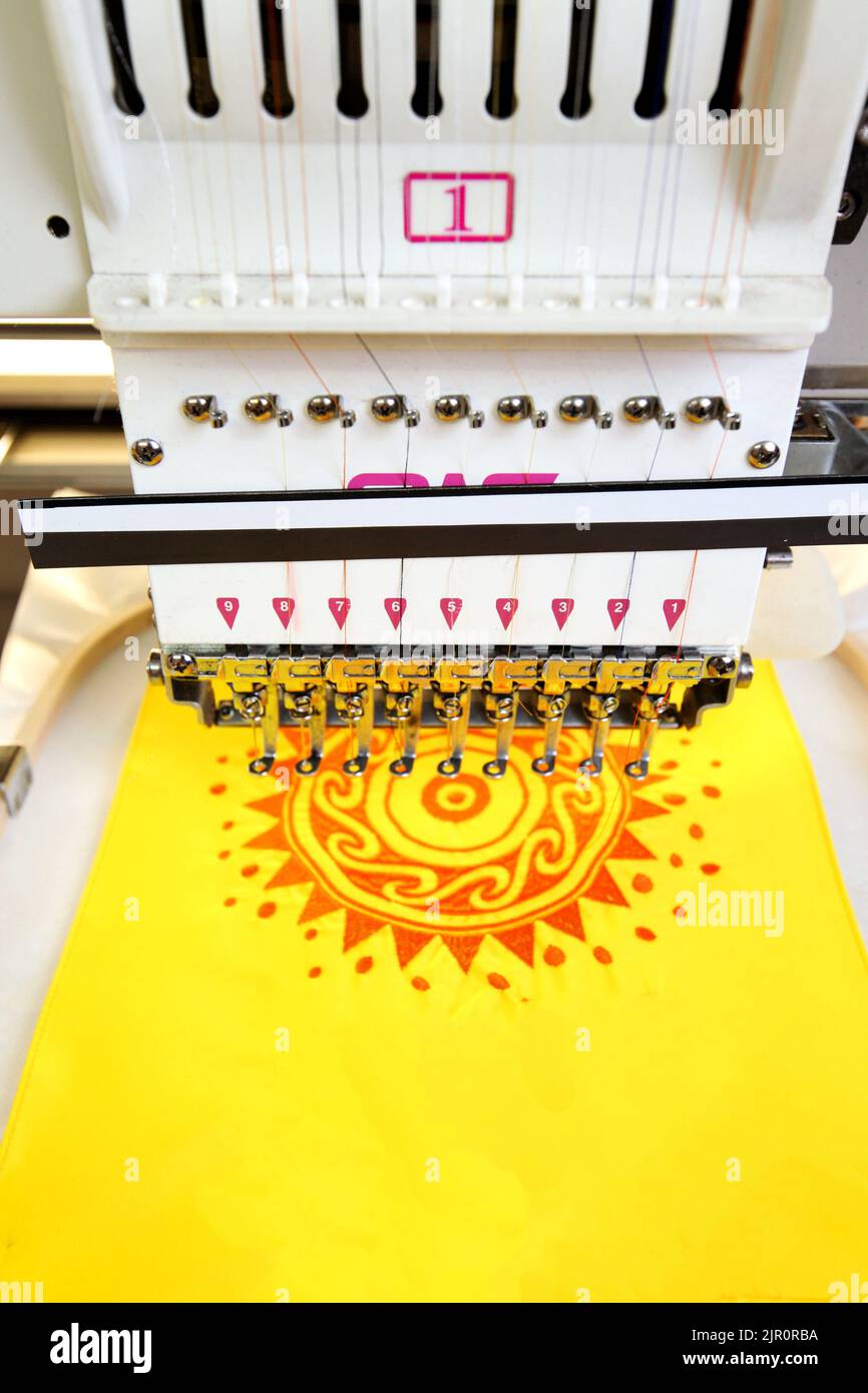 High technology automatic sewing machine control by computer ...