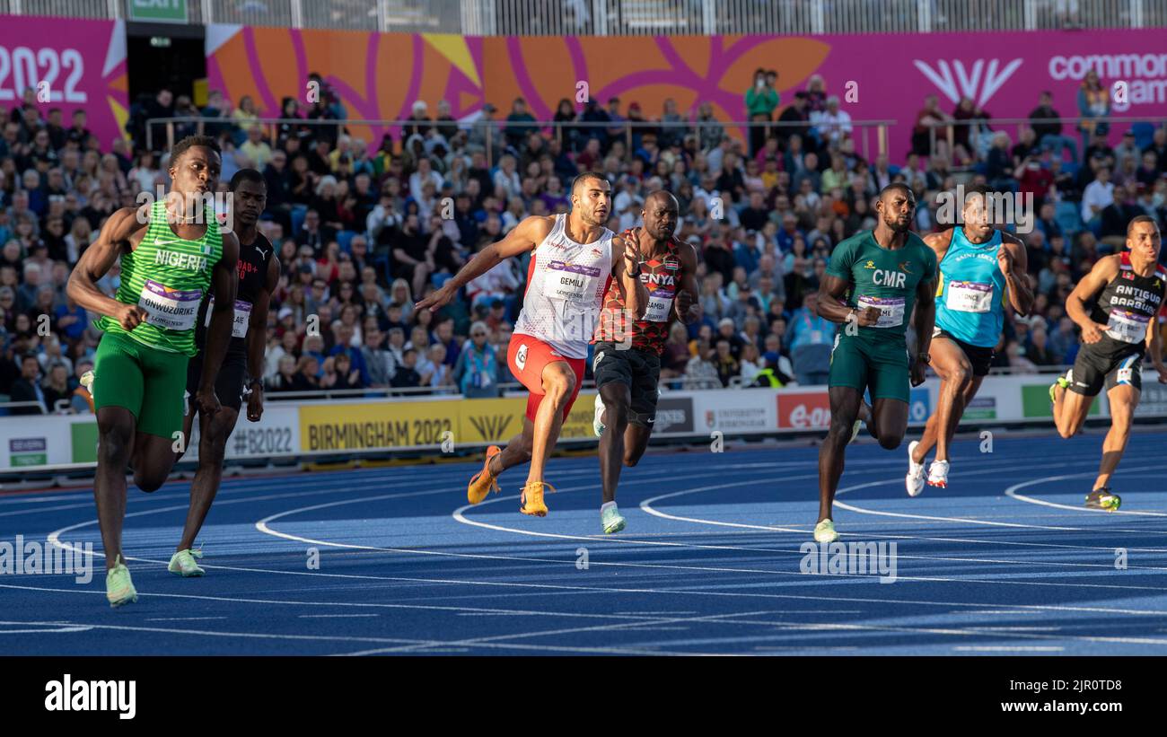 Udodi Chudi Onwuzurike, Adam Gemili and Dan Kiviasi Asamba competing in ...