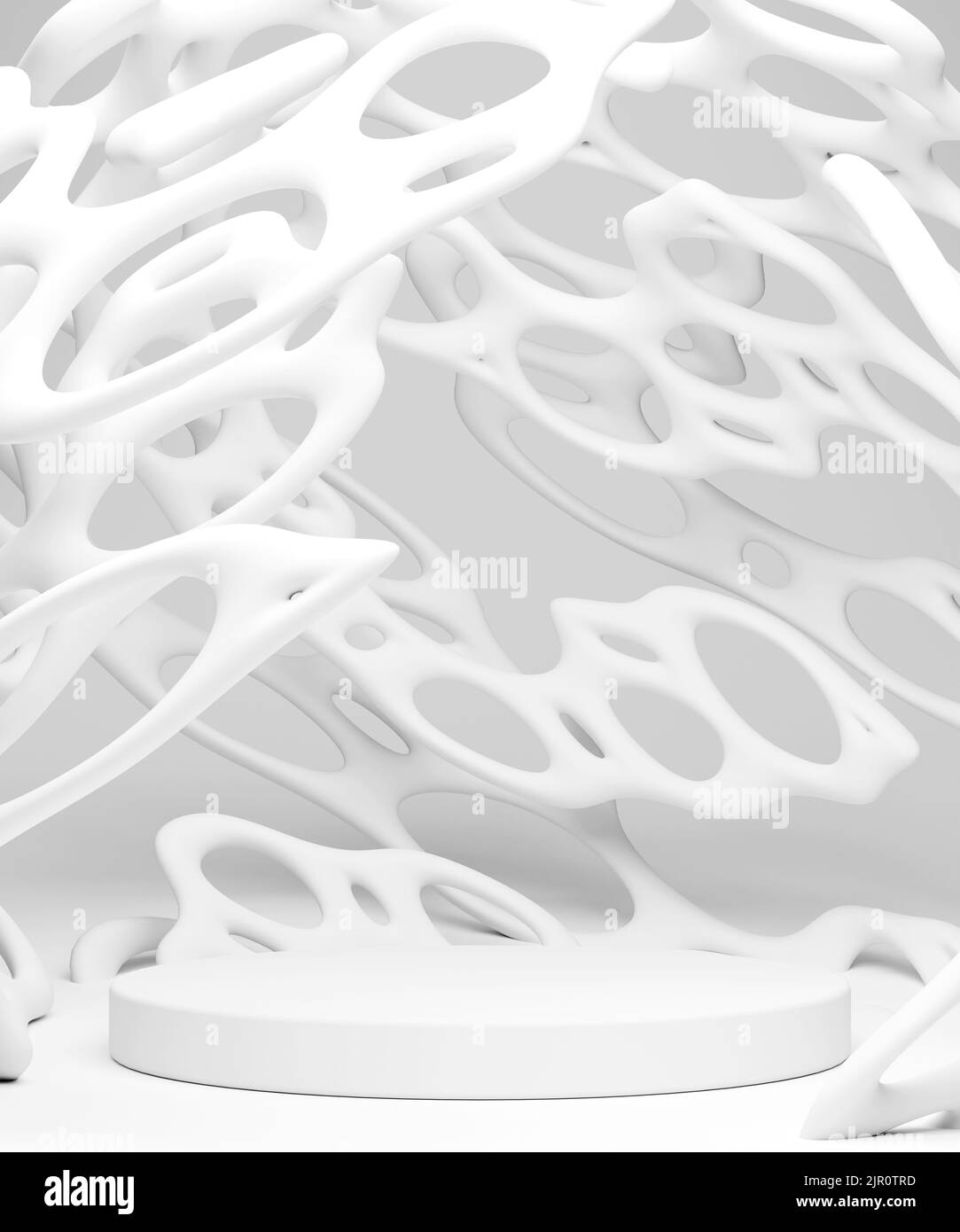 White abstract modern geometric background with white hemisphere Stock ...