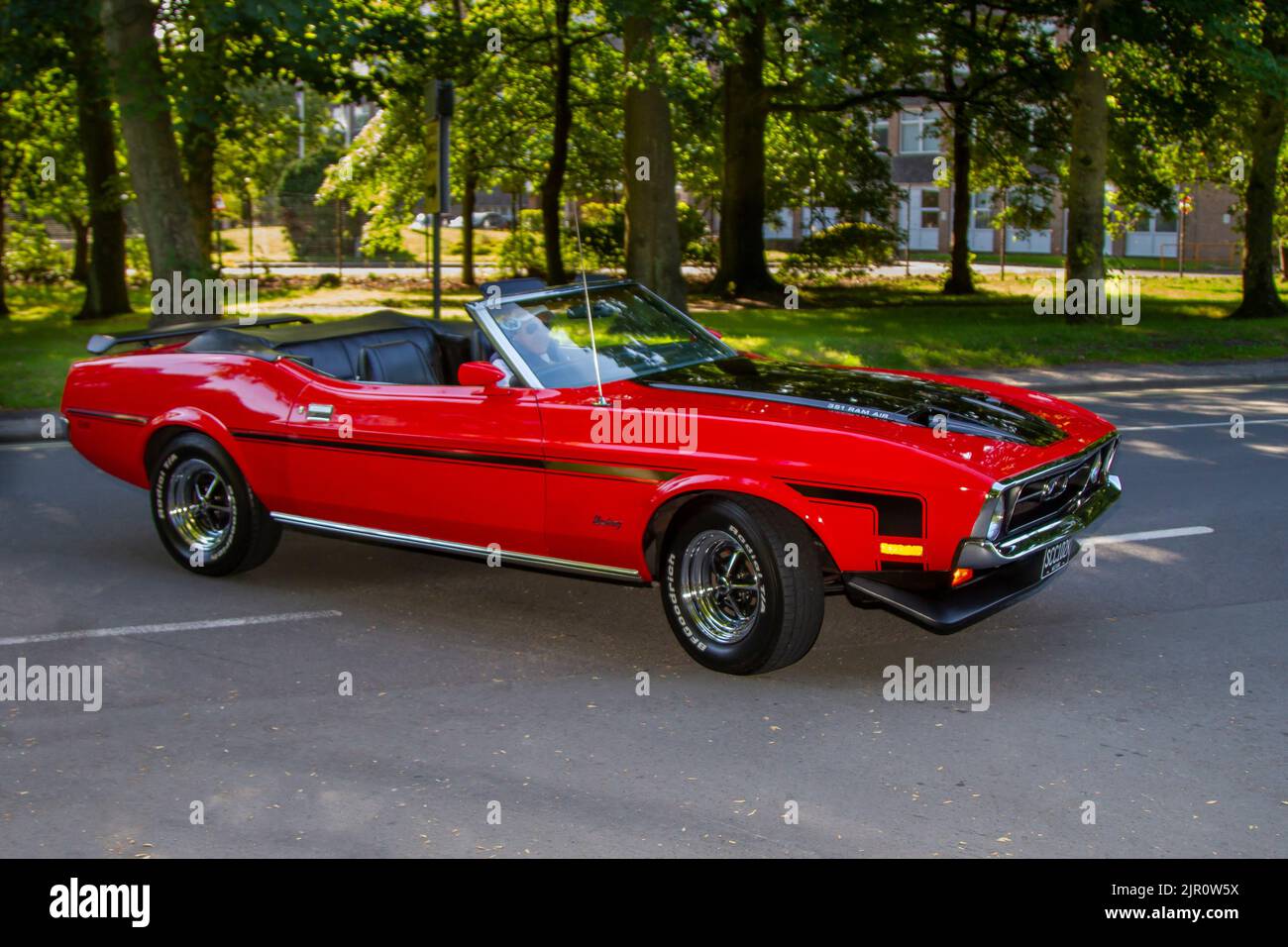 1972 70s seventies Red FORD MUSTANG 5700cc pony car; Vintage motors ...