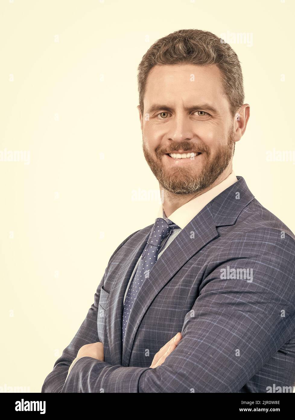 Professional confidence. Confident man portrait isolated on white ...