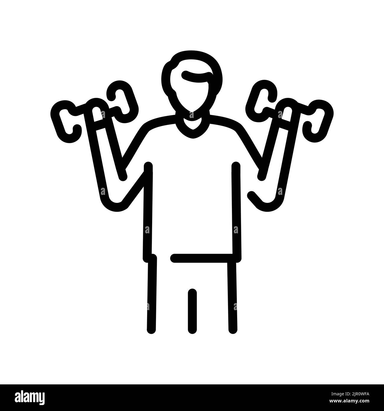 His morning exercise cartoon hi-res stock photography and images - Alamy