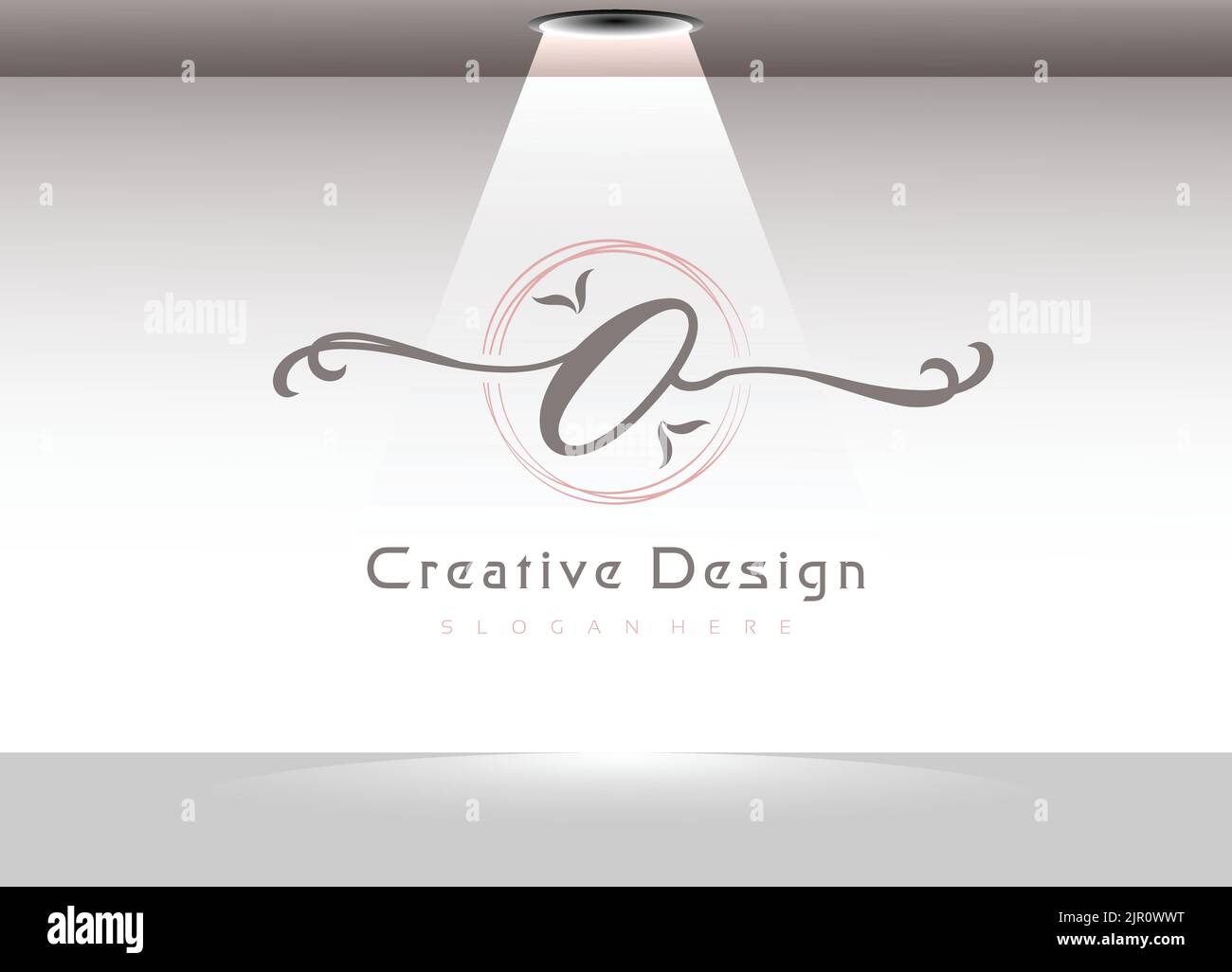 Elegant handwriting letter O logo template Stock Vector Image & Art - Alamy
