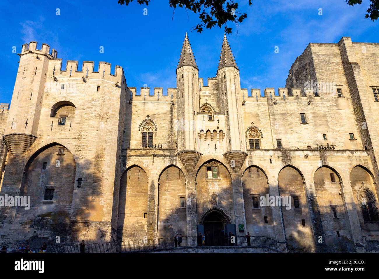 Palais des Papes, the Popes palace in Avignon, France Stock Photo - Alamy