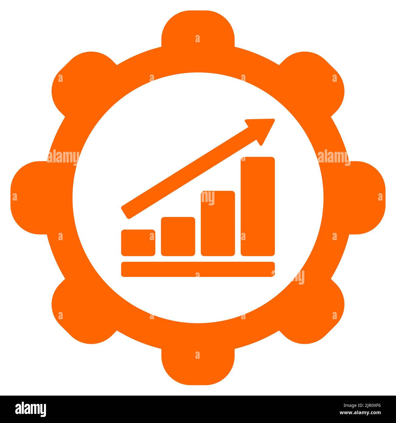 Bar chart and wheel Stock Photo - Alamy