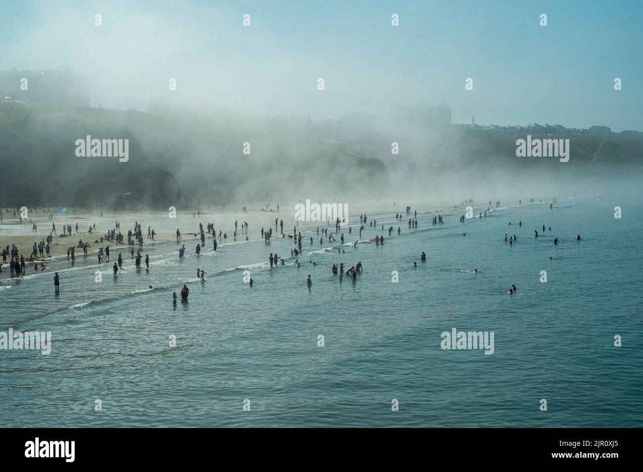 Whitby abbey fog mist hi-res stock photography and images - Alamy