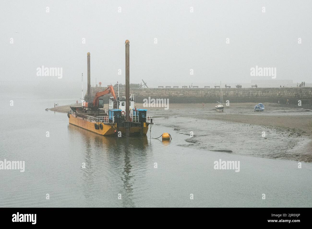 Whitby abbey fog mist hi-res stock photography and images - Alamy