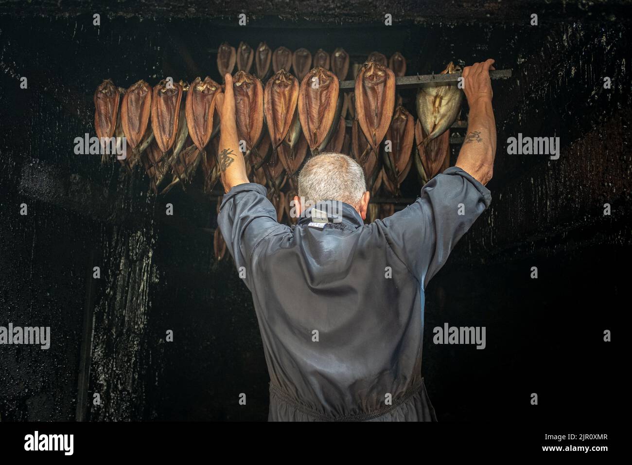 Whitby abbey fog mist hi-res stock photography and images - Alamy